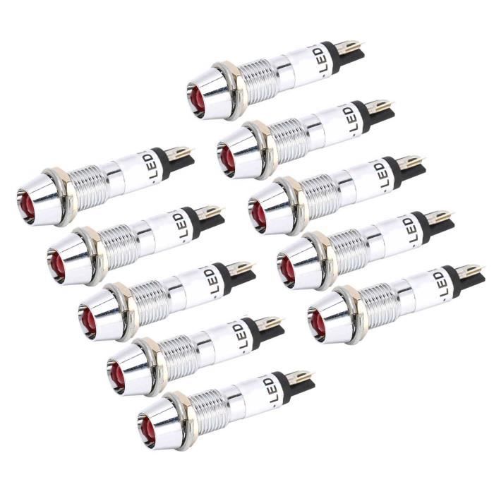 PAL voyant lumineux 220 V voyant lumineux de signalisation 10 pièces AC 220V voyant lumineux ...