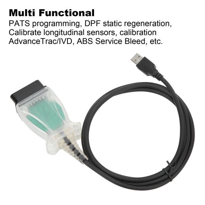 Dilwe adaptateur de diagnostic OBD Câble de diagnostic OBD2 pour ...