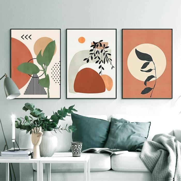 Lot de 3 posters botaniques modernes et esthétiques motif quenouilles ...