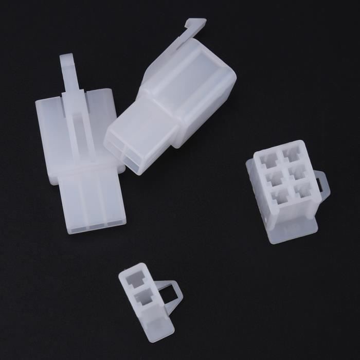 Pwshymi kit de connecteurs 40 jeux de connecteurs de fils 2.8MM 2 3 4 6 voies, boîtier Terminal ...