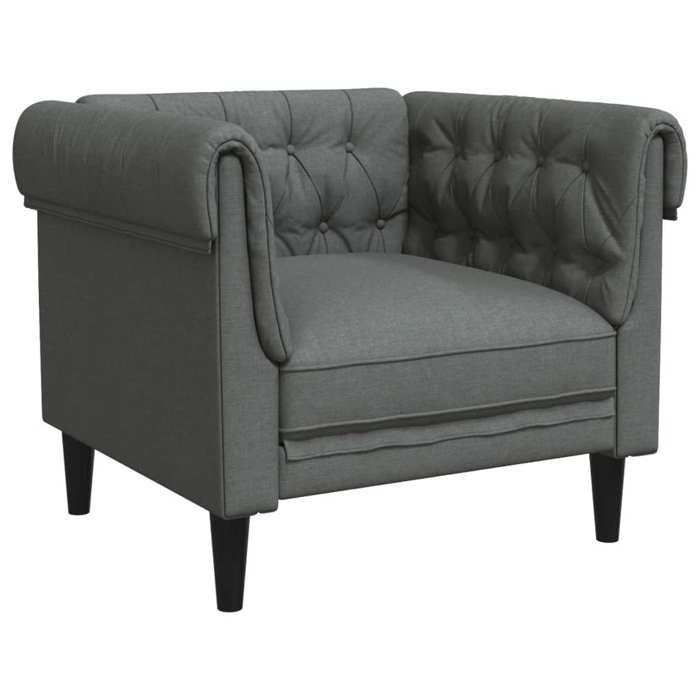 VidaXL Ensemble de canapés 3 pcs gris foncé tissu, canapé, siège de ...