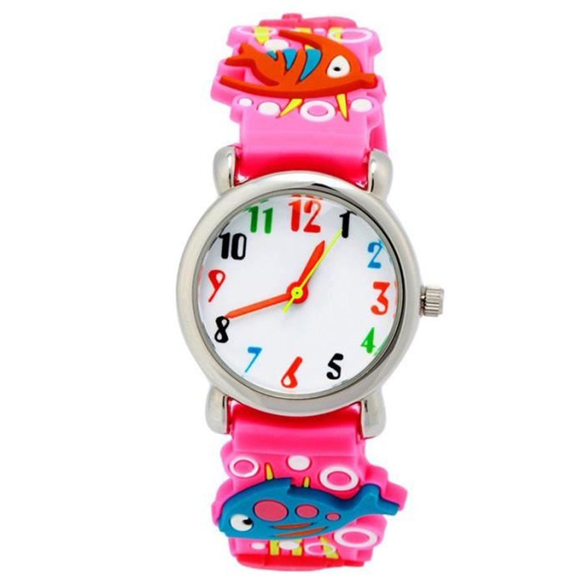 SHARPHY Montre enfant fille poisson mignon bracelet de en silicone mode ...