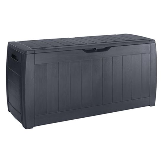 Coffre de rangement - Keter - Hollywood - 270L - Graphite - Résistant aux intempéries ...