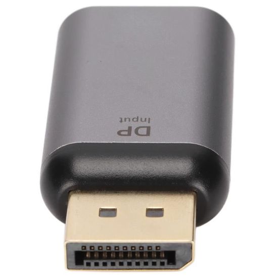 LIH Entrée DP vers Adaptateur de Sortie HD 4K DP DisplayPort Input Male ...