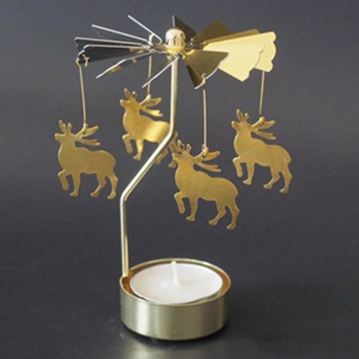 Flocon de neige Rotation chandelier papillon bougeoirs thé support de ...