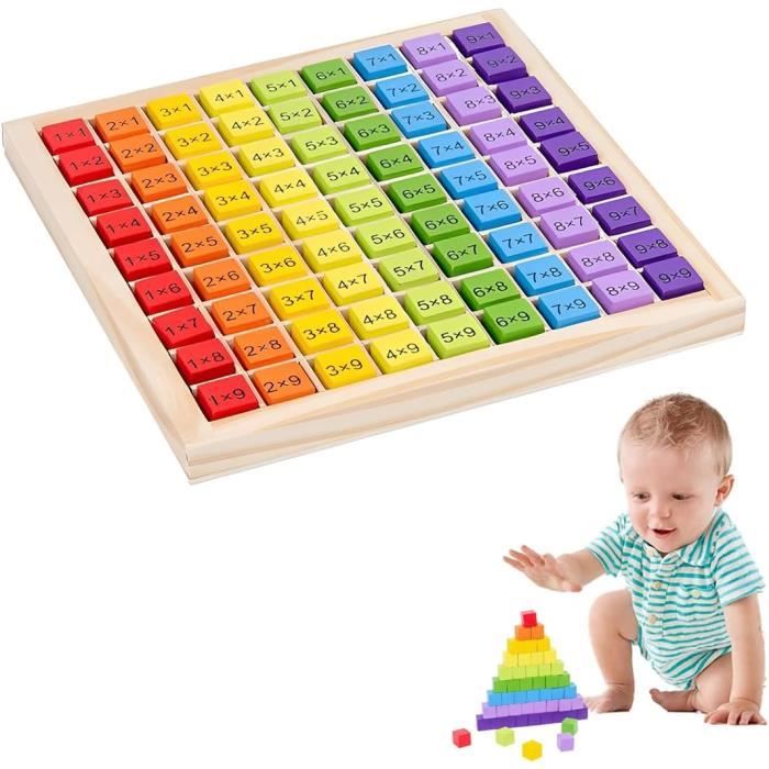 Table de multiplication en bois, Jeu d'exercices de Multiplication ...