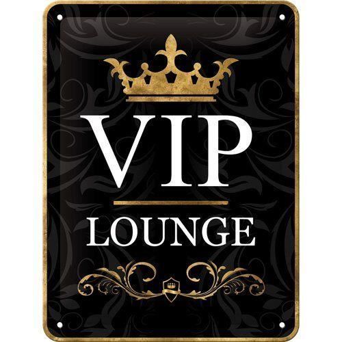 VIP LOUNGE - Plaque en métal 15 x 20 cm - Cdiscount Maison