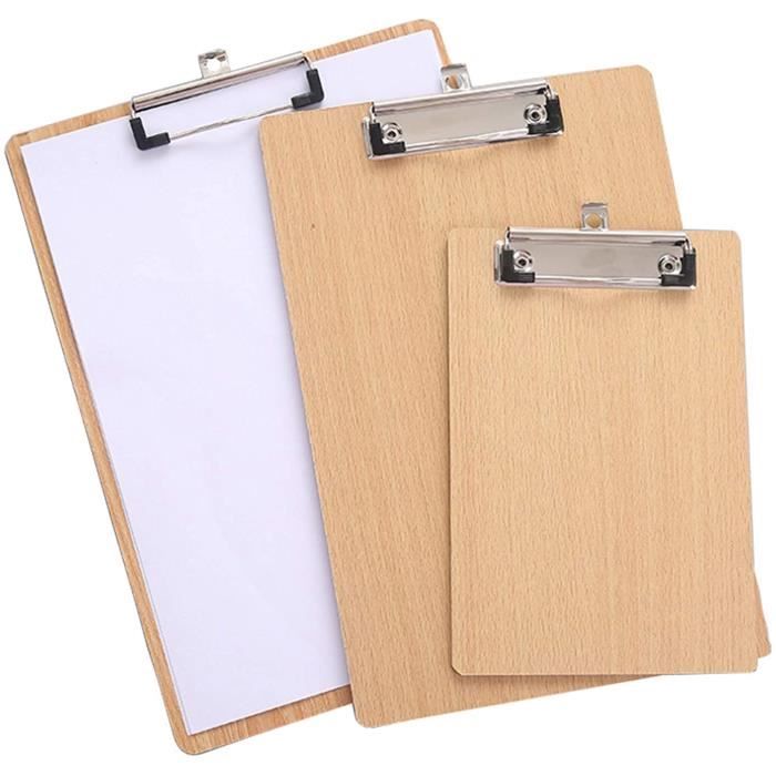 Porte-Bloc En Bois A4 Avec Pince 3 PièCes Porte-Blocs De Suspension ...