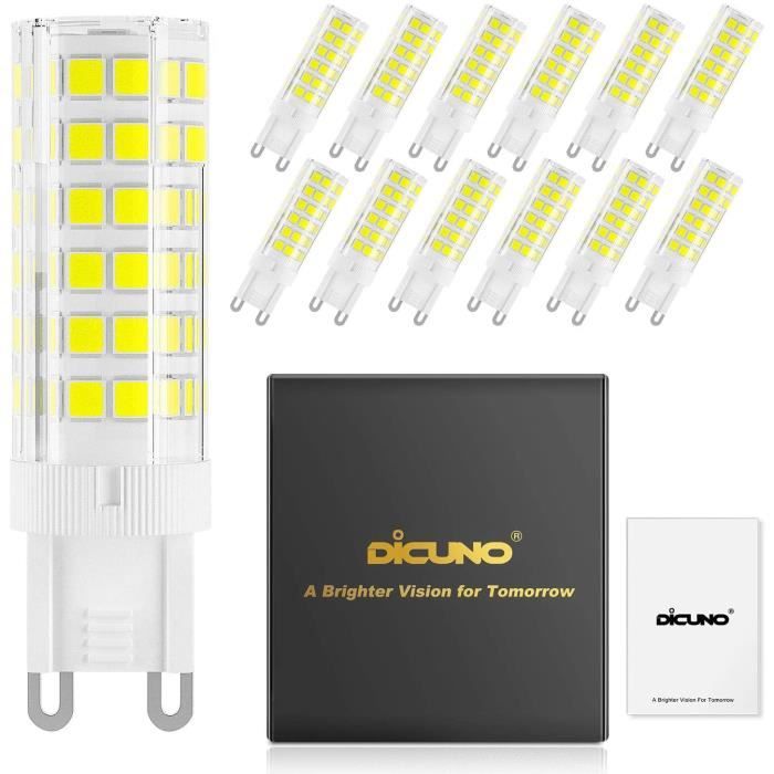 Ampoules DiCUNO G9 Led - DiCUNO - 6W - 550Lm - Base En Céramique - Dimmable - Cdiscount Maison