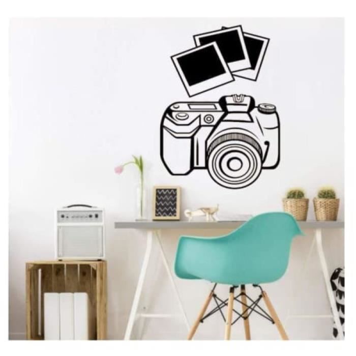 Autocollants DIY Photo Caméra Motif Sticker Studio Maison Salon Art ...