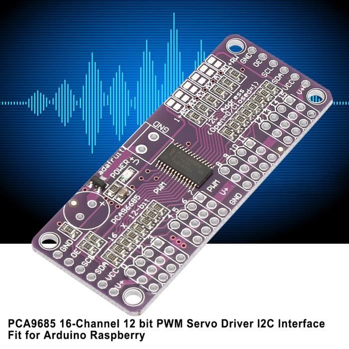 Cikonielf Pwm Servo Driver Pwm Jadpes Servo Driver I2c 12 Bit Pwm 12