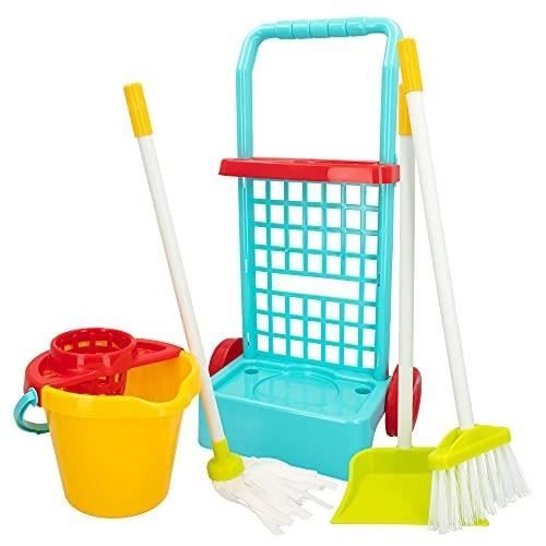 Jouet - COLOR BABY - 43948 - MON HOME-CHARIOT DE NETTOYAGE - Blanc - 3 ...