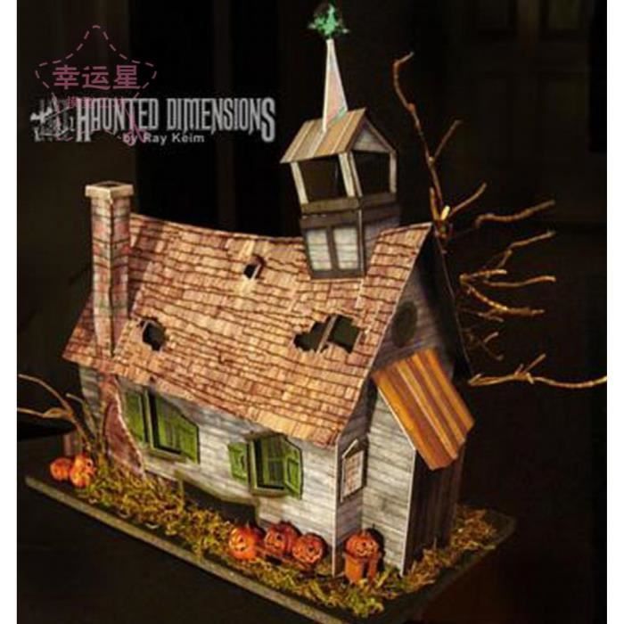 CRAZE Halloween maison hantée Skoolhouse bâtiment 3D papier modèle ...