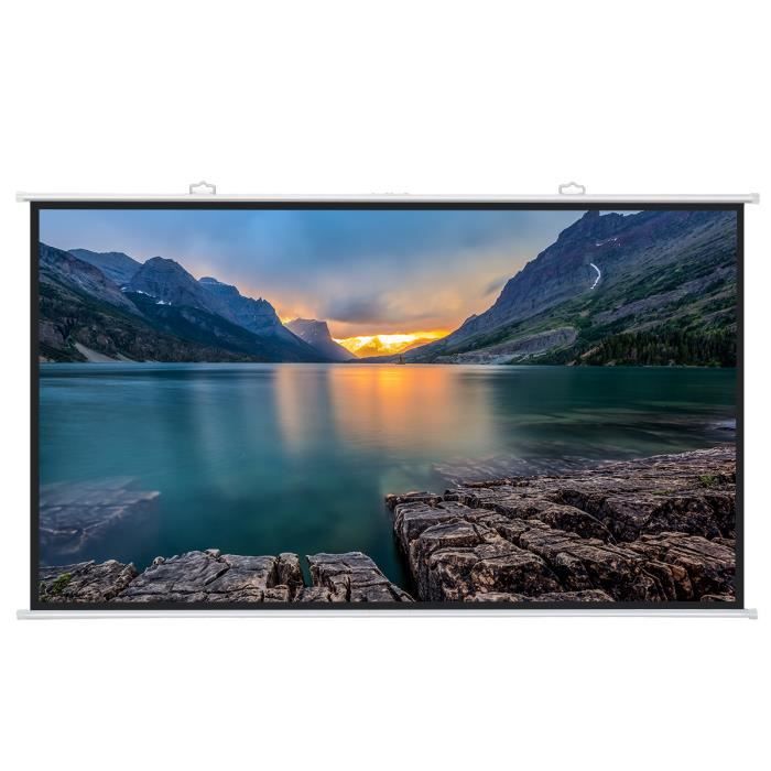 Exquizon Ecran De Projection - 120 Pouces - 4K UHD - Fixé au mur ...