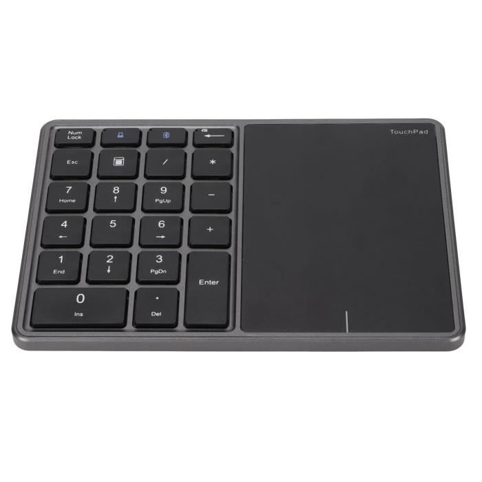 HURRISE Pavé numérique de type C Clavier numérique sans fil 2.4G 22 ...