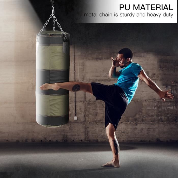 Sac de sable vide- Entraînement Crochet de boxe Kick Sandbag Combattre ...