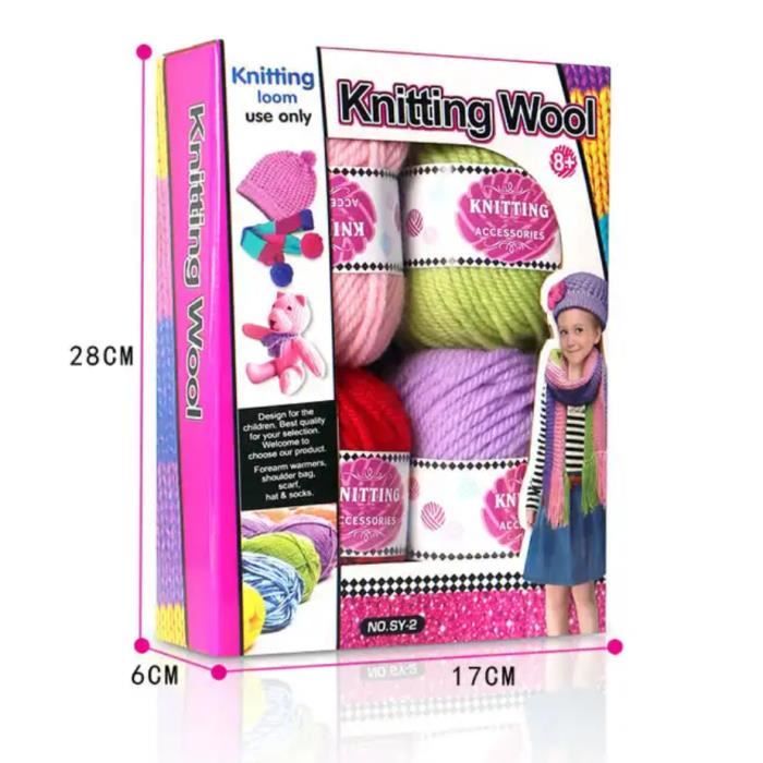 Machine à coudre,4 TANPlastic Fluff Ball Weaver DIY,Fil artisanal ...