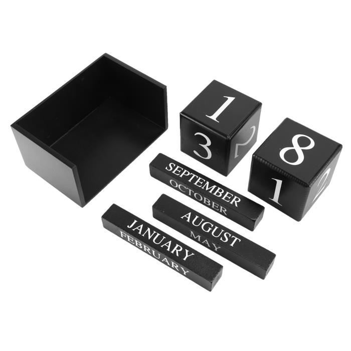 Calendrier PerpéTuel en Bois de Bureau en Bois Calendrier- Permanent ...