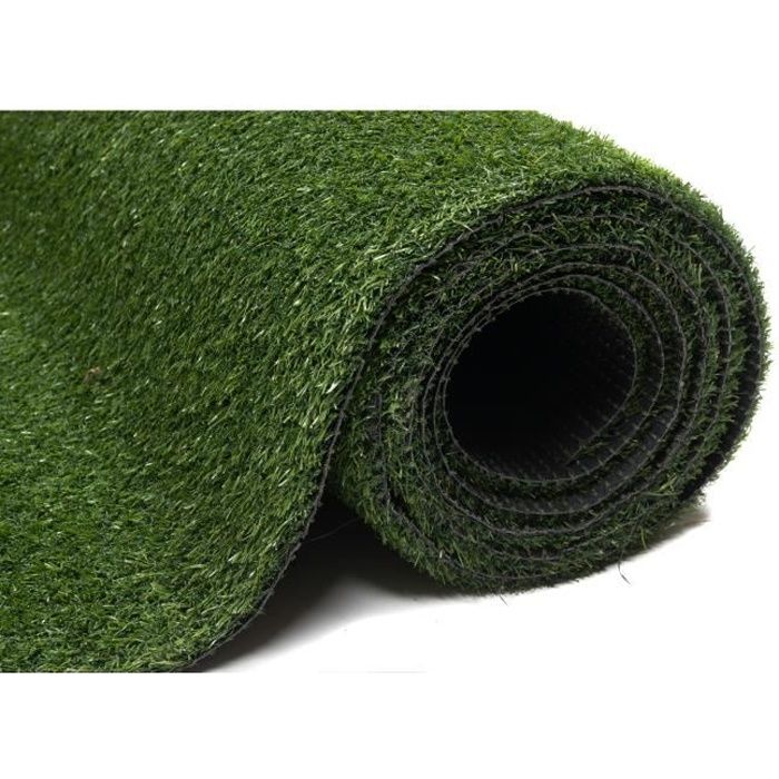 TAPISO Gazon Artificiel Extérieur 3x3,1 m 9,3m² Balcon Terrasse Jardin ERBA Vert Pelouse Rouleau ...