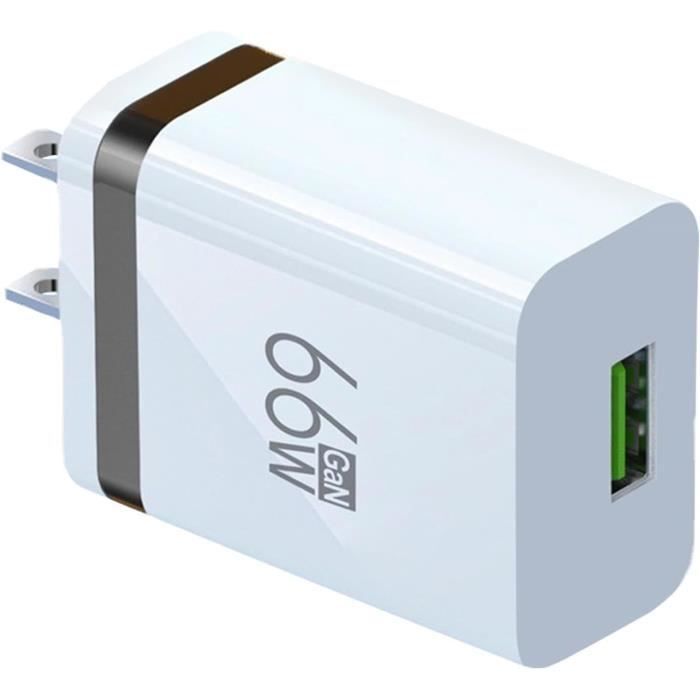 Adaptateur Bloc Usb - Prise D'Alimentation Murale À Charge Rapi66 W ...