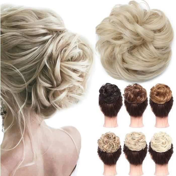 Postiche Chignon Extensions A Clip Cheveux Naturel Scrunchy Chignons ...