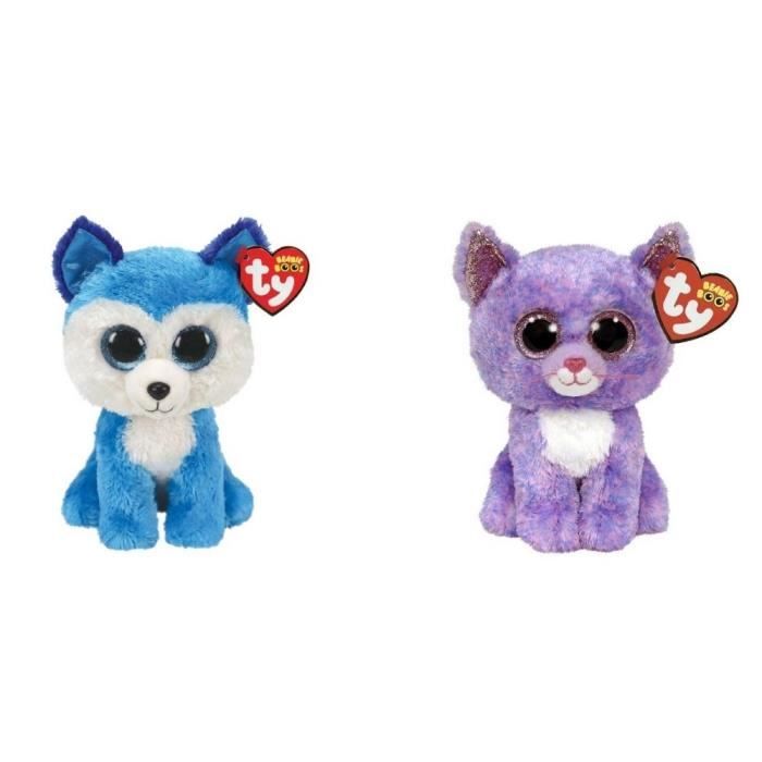 Ty - Peluches - Beanie Boo's - Prince Husky & Cassidy Chat - Cdiscount ...
