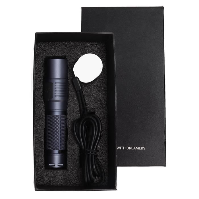 Lampe de Poche - VBESTLIFE - Super Lumineuse - Étanche IPX7 - Rechargeable USB - 4 Modes ...