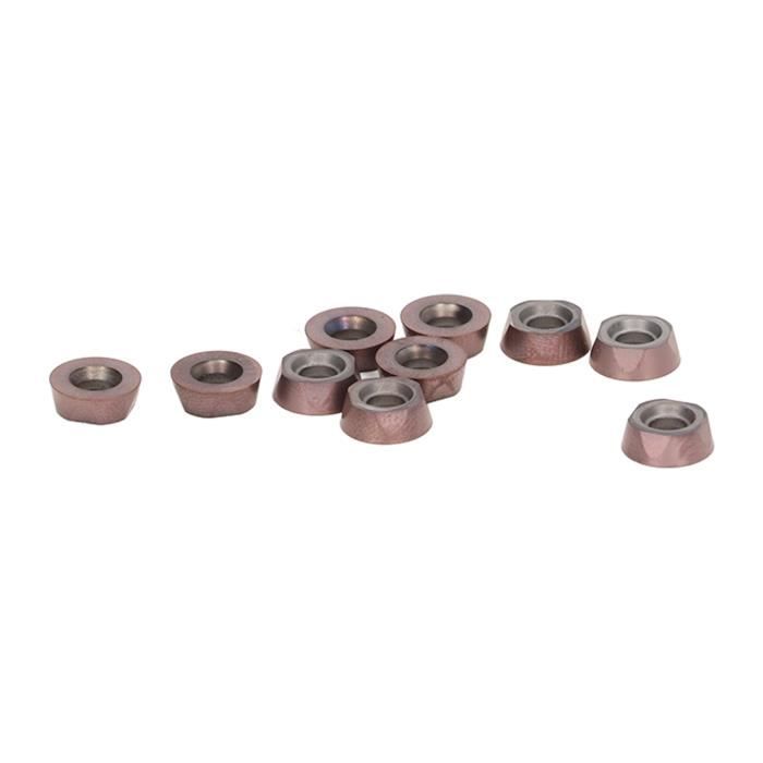 VBESTLIFE Coupe-insertion 10 pièces tournant Insert carbure lame tour Cutter fraisage CNC Kit d ...