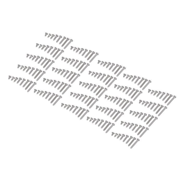 BOY Vis autotaraudeuse en bois 200 pièces vis autotaraudeuses 304 kit de vis autoperceuses en ...