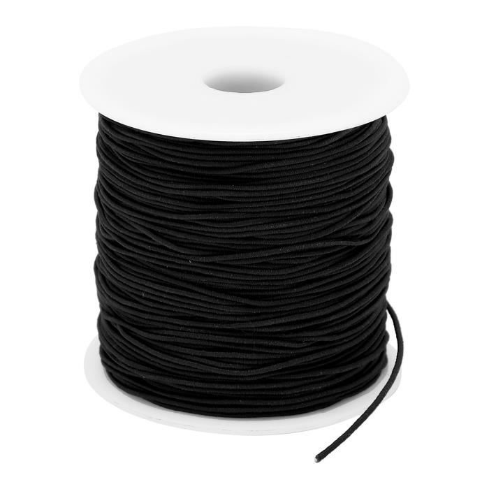 Zerodis Corde élastique 1mm X 100m Fil Élastique Cordon Élastique pour ...