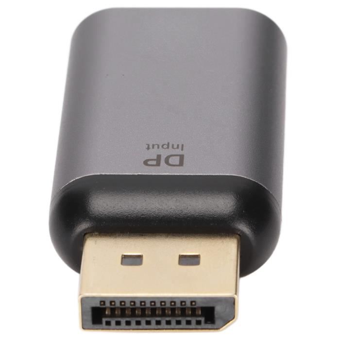 LIH Entrée DP vers Adaptateur de Sortie HD 4K DP DisplayPort Input Male ...