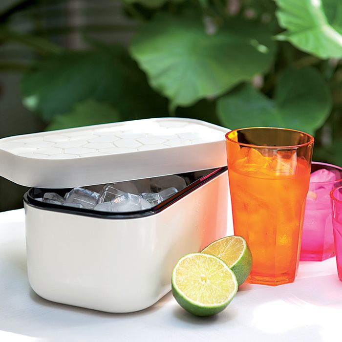 Bac à glaçons Ice box blanc - Lékué - Achat / Vente bac - sac a glacons ...