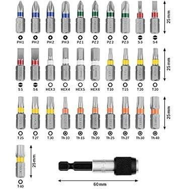 Assortiment D'Embouts De Vissage De 32 Pièces (Assortiment D'Embouts De Tournevis, Accessoires ...