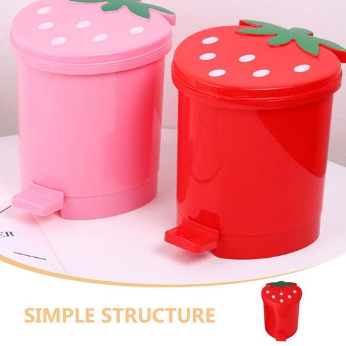 2 Pièces Mini Poubelle Petite Poubelle Bac De Rangement Décoratif ...