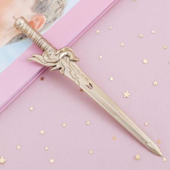 Lytwtw's-Stylo gel épée Phoenix,fournitures scolaires,poignée,cadeau d ...
