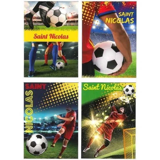 Lot de 4 Carte Postale Saint Nicolas Football Foot 024 823 - Cdiscount ...