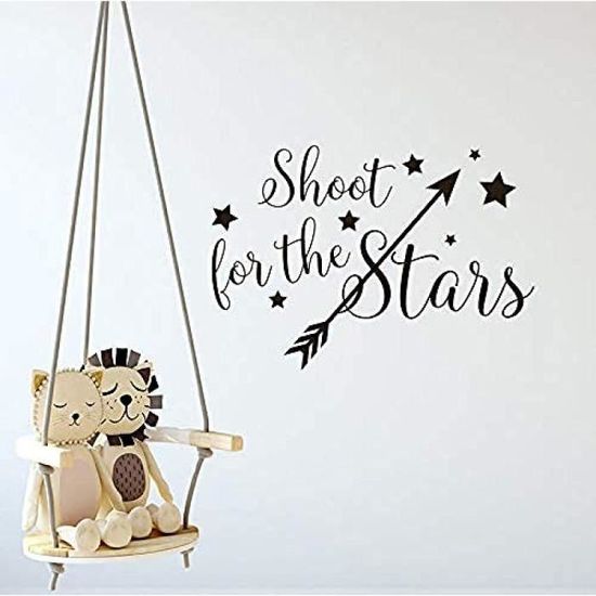 Flèche Sticker Boho Autocollants Flèche Avec Étoiles Stickers Muraux ...