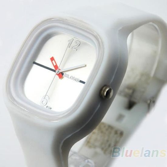 Femme Homme Fashion Sport Montre colorée Simple... - Cdiscount Bijouterie