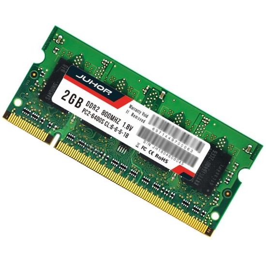 Juhor Ddr2 2g 800mhz 1.8v 200pin Ram Mémoire Pour Ordinateur Portable ...