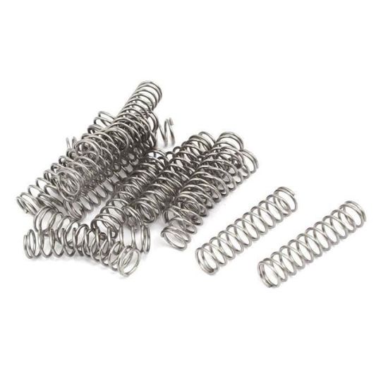 VERYNICE-MAP Ressort de Compression 1mm x 10mm x 40mm Acier Inoxydable ...