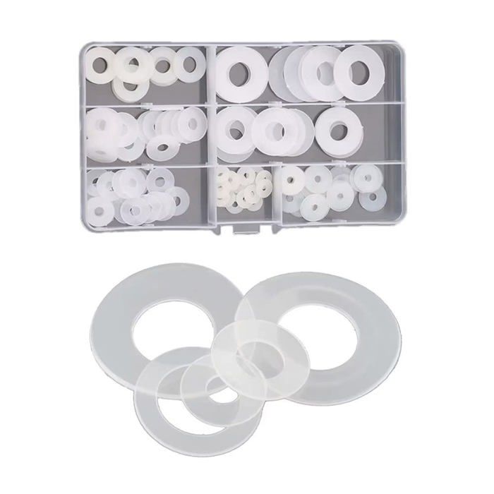 110 Pièces M3 M4 M5 M6 M8 M10 M12 Rondelle En Plastique Nylon Rondelle ...