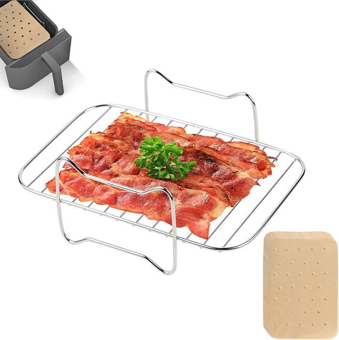 1 Pièces Grille Pour Friteuse À Air, Air Fryer Rack Avec 100 Pièces De ...