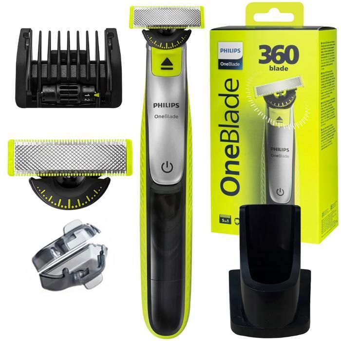 Rasoir électrique - Philips - OneBlade QP2734 20 - Lame 360 - Tondeuse ...