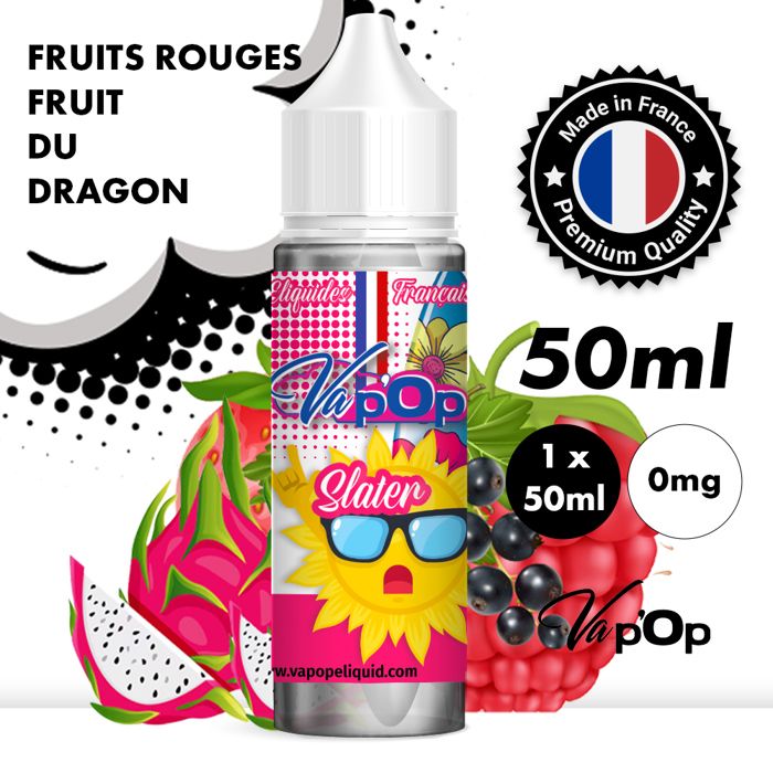 E-liquide Cigarette électronique - 1 X 50ML - SLATER - SAVEUR FRUIT DU ...