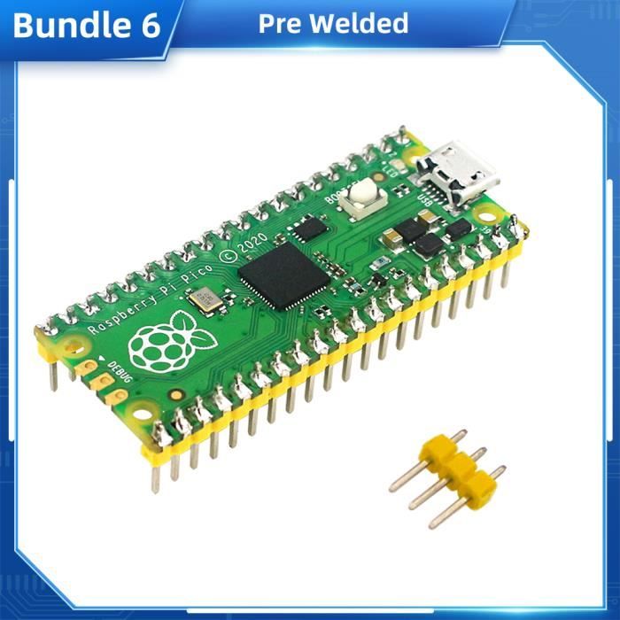 Paquet 6 - Puce De Microcontrôleur Raspberry Pi Pico Rp2040, Processeur ... Paquet 6 - Puce De Microcontrôleur Raspberry Pi Pico Rp2040, Processeur ...