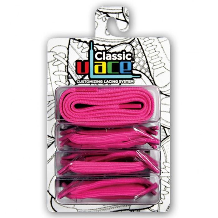 Lacets rose fluo elastiques plats autobloquant Rose - Cdiscount Chaussures