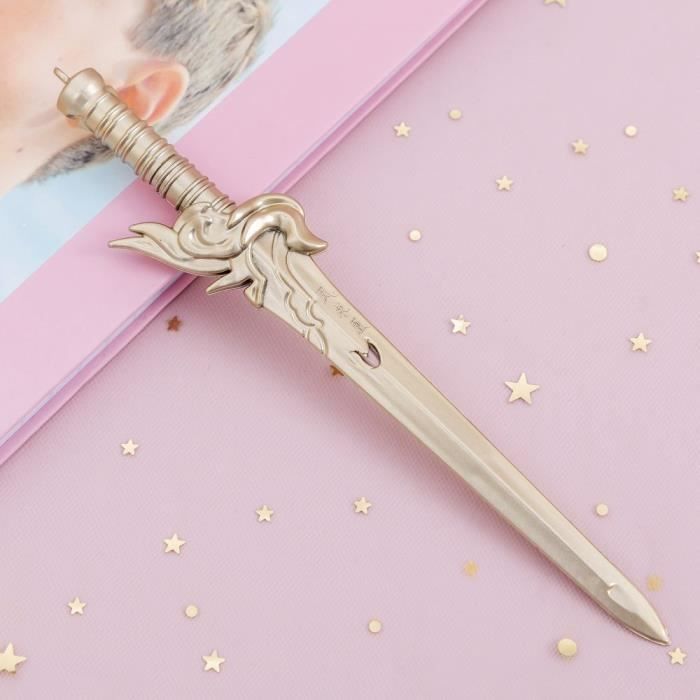 Lytwtw's-Stylo gel épée Phoenix,fournitures scolaires,poignée,cadeau d ...