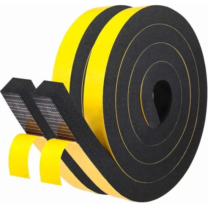 Joint en mousse autocollant 25 mm x20 mm x2m, joint épais en bande ...