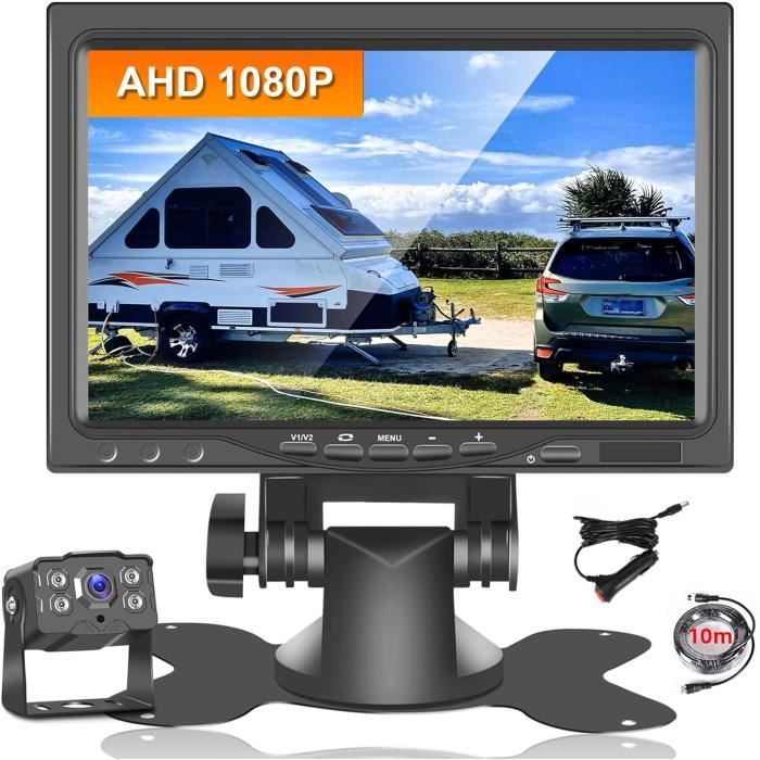 Caméra De Recul Voiture Avec 7 "Écran Ips & Caméra Ahd, Ip68 Étanche ...
