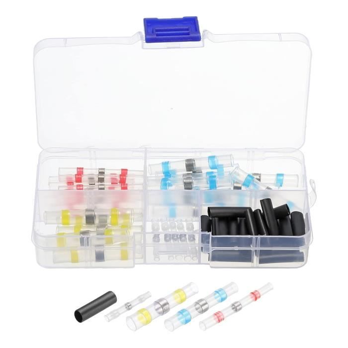 Kit De Connecteurs De Fils De Soudure 50 Pièces 26-10 Awg Étanches Thermorétractables Avec ...